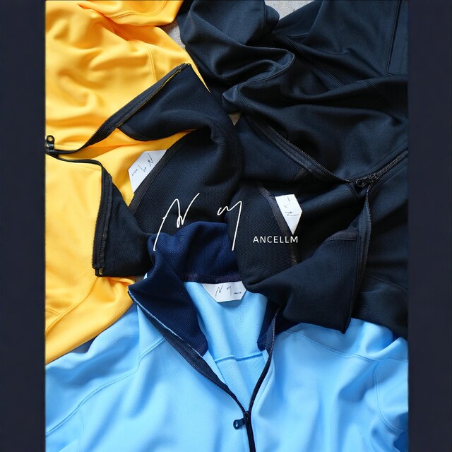 ANCELLM DRIVERS TRACK JACKET 25SS retro driver zipper short sports jacket