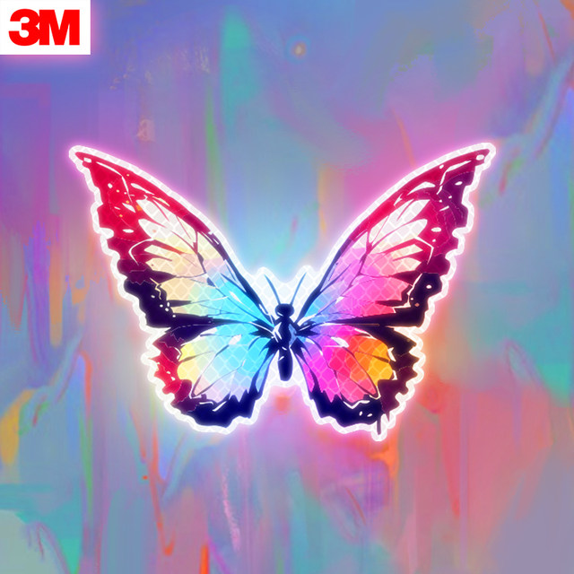 3M reflector car electric vehicle special genuine authentic night reflector tail cartoon ...