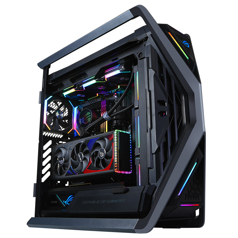 Worker bee 및 asus rog 제품군 버킷 4090 수냉식 게임 콘솔