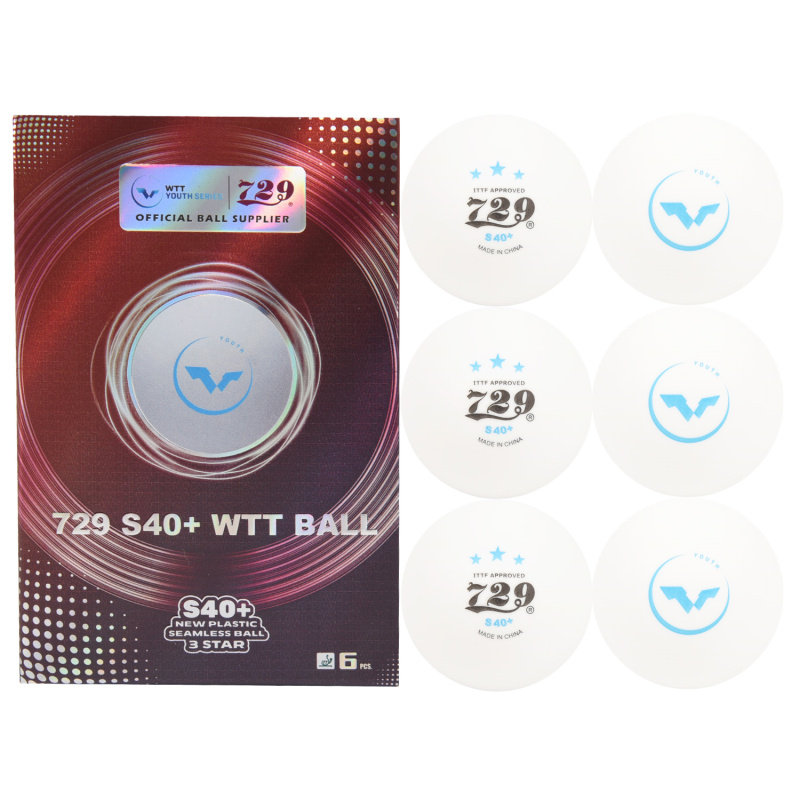 Pallina da Ping Pong 729 Tre Stelle - Approvata WTT - Senza Cuciture
