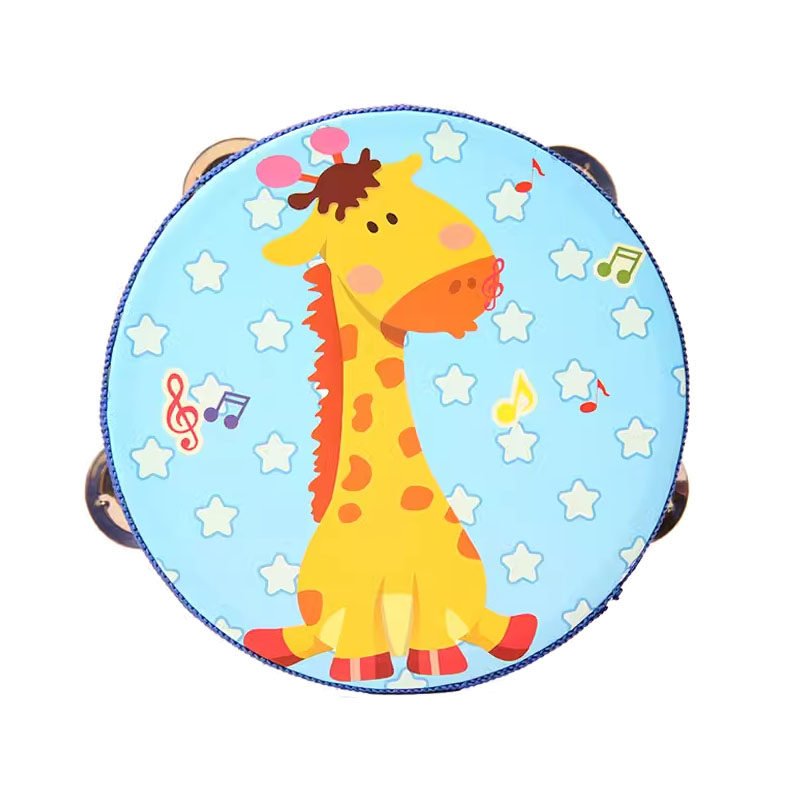 Wooden Percussion Instruments for Kids - Orff Drum Set & Tambourines