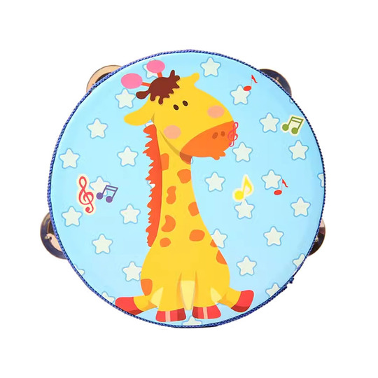 Wooden Percussion Instruments for Kids - Orff Drum Set & Tambourines