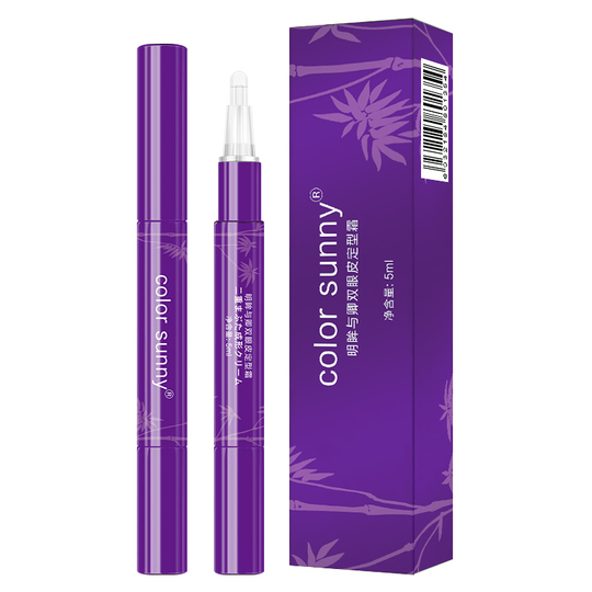 Color Sunny Double Eyelid Styling Cream - Lila, Unsichtbar & Wasserdicht