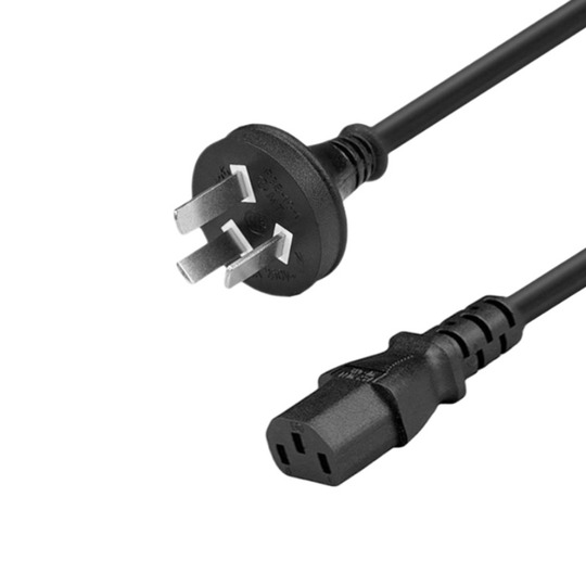 Ruihan 10A Power Cord - 90° Angled IEC C13 to National Standard Plug