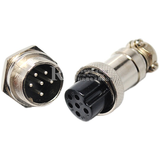 Aviation Plug Connector GX12 16 20 Core Cable Connector
