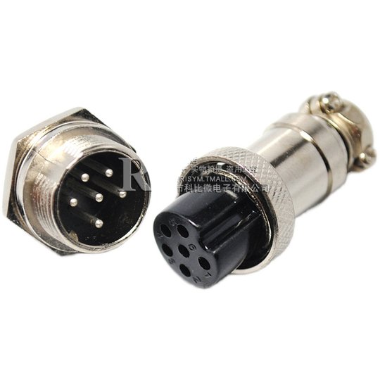 Aviation Plug Socket Connector GX12 16 20-2/3/4/5/6/8/10/12 Core Cable