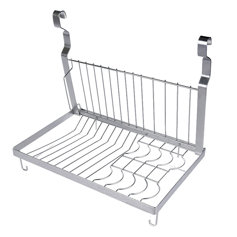 Foldable Dish Rack Drain Rack Kitchen Stainless Steel Wall-Mounted ...