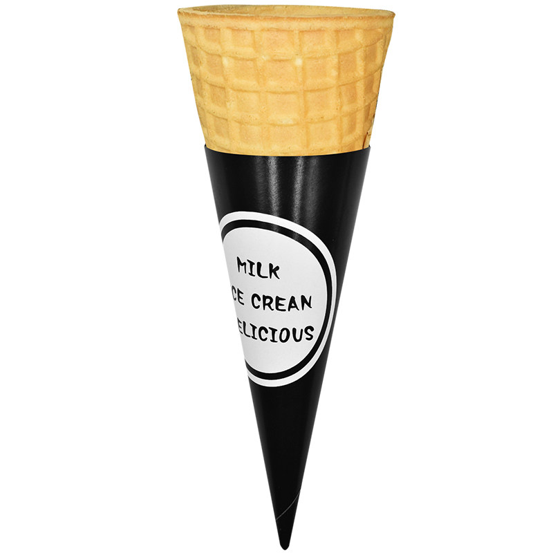 Crispy Cone Ice Cream Cone - Waffle Cone Shell Ice Cream Egg Tray Cone ...