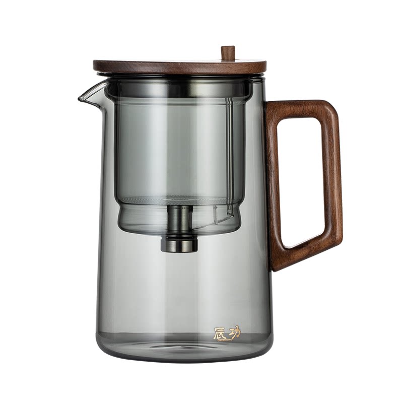 Elegant Cup Teapot | Household Walnut Tea Filter Liner | All Glass Tea ...