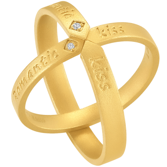 999 Gold Couple Rings - Tsing Light Jewelry Diamond Accent