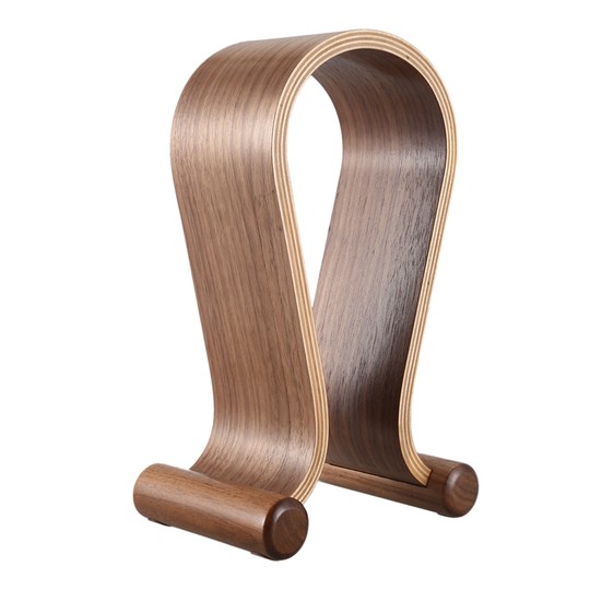 Solid Wood Walnut Headphone Rack Gaming Headset Hanger Stand