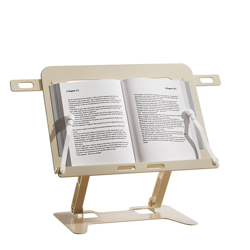 Kuailiwen Reading Rack - Adjustable Metal Book Stand for Kids & Students