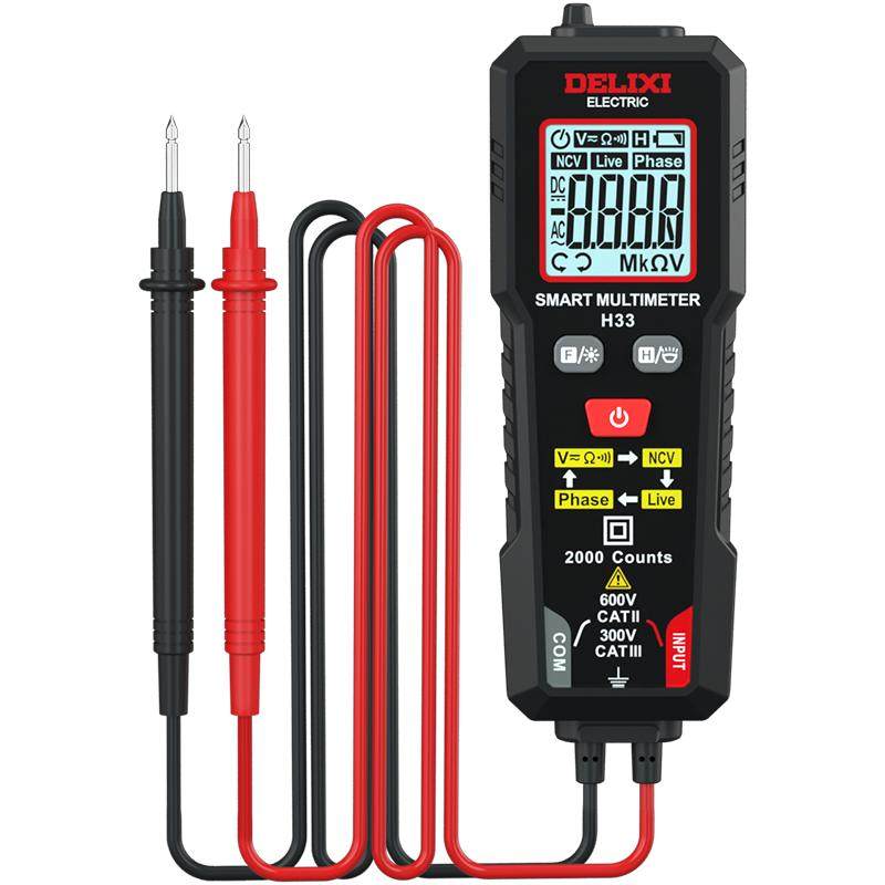 Delixi H33 Mini Digital Multimeter - NCV Tester