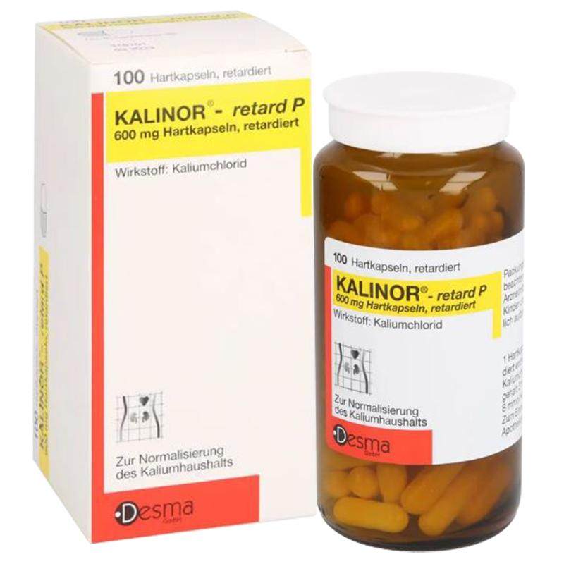 Kalinor Kaliumchlorid Retardkapseln - 100 Tabletten (Deutschland)