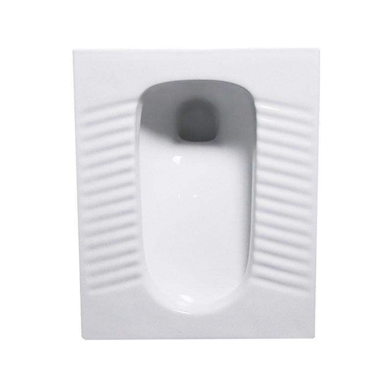 Single Ceramic Squat Toilet with Deodorant Cover - Large Size Potty
