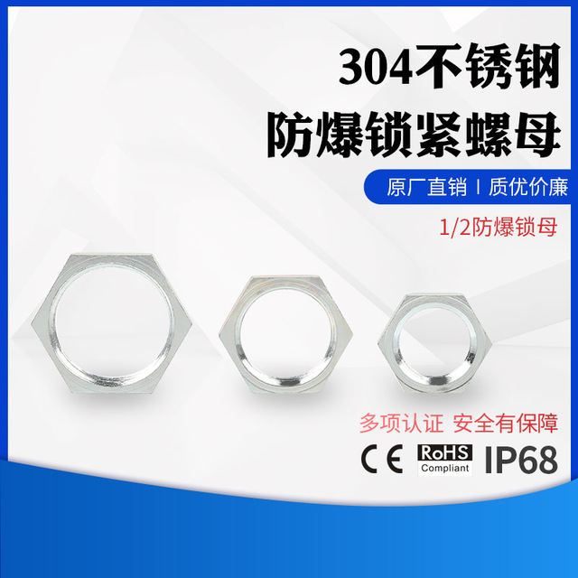 304 stainless steel hexagonal nut locking and capping loose nut lock ...