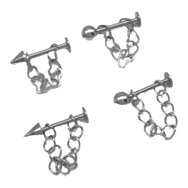 Titanium Stalen Lipring - Devil Chain Lip Piercing Sieraden