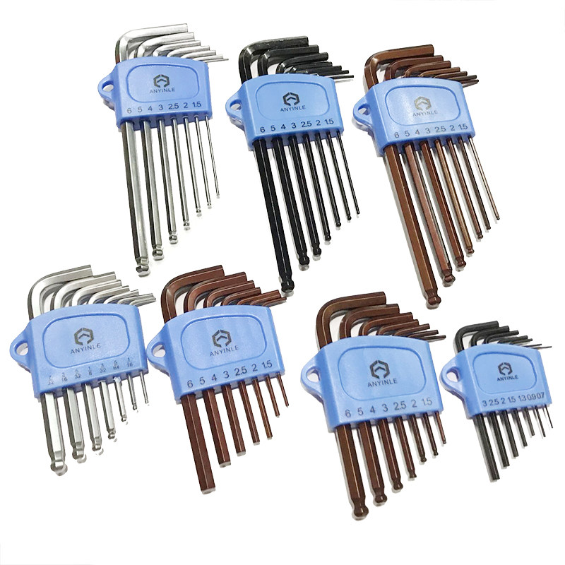 Anyilin 7pc Metric Ball Head Hex Key Set - 2.3mm Allen Wrench for ...