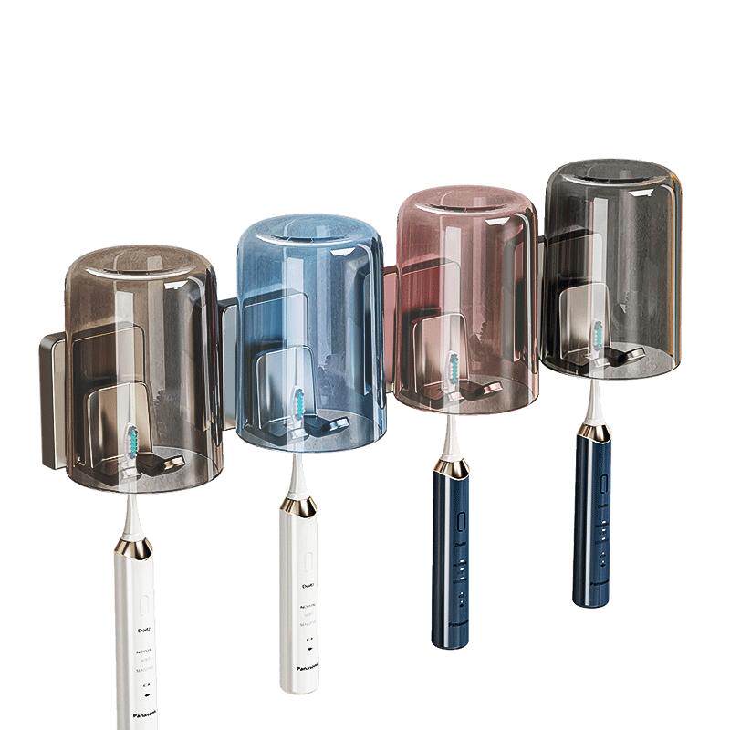 Toothbrush and Mouthwash Cup Storage Rack - No Punching, Wash Cup ...