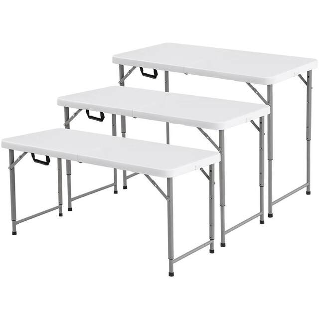 Lift folding desktop outdoor foldable table stalls high 90cm plastic ...