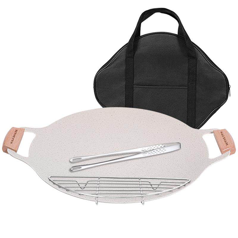 Crazy Shark Medical Rice Stone Fried Barbecue Iron Plate - Household ...