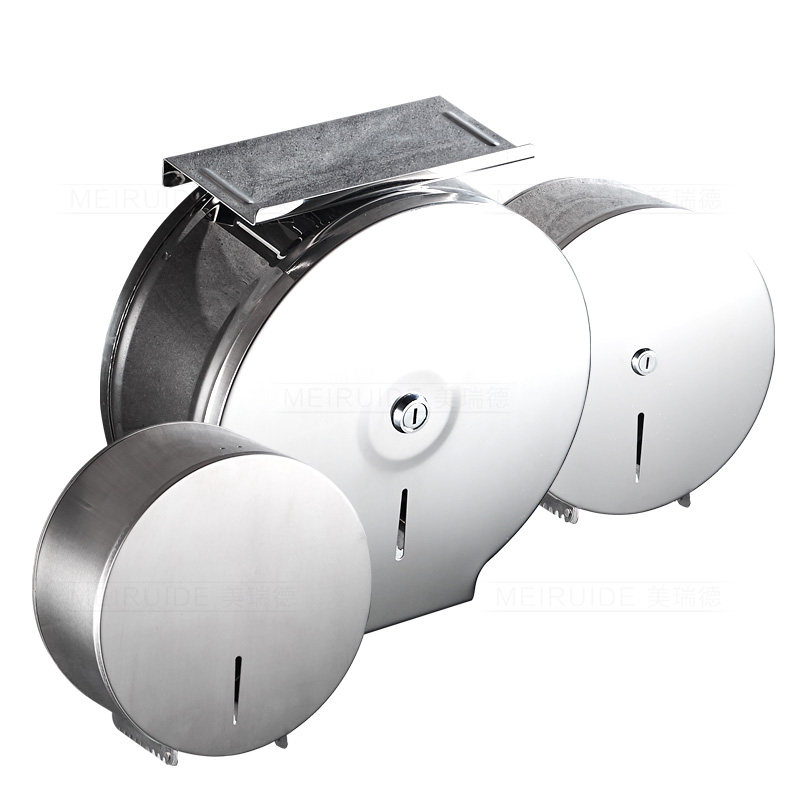 Large Roll Paper Box | Wall-Mounted Bathroom Tissue Holder | Stainless ...