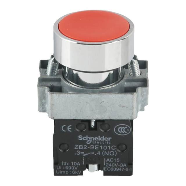 Schneider XB2BA31C startup button self -reset 1 often opens ZB2BE101C red green flat head XB2B2BA42C