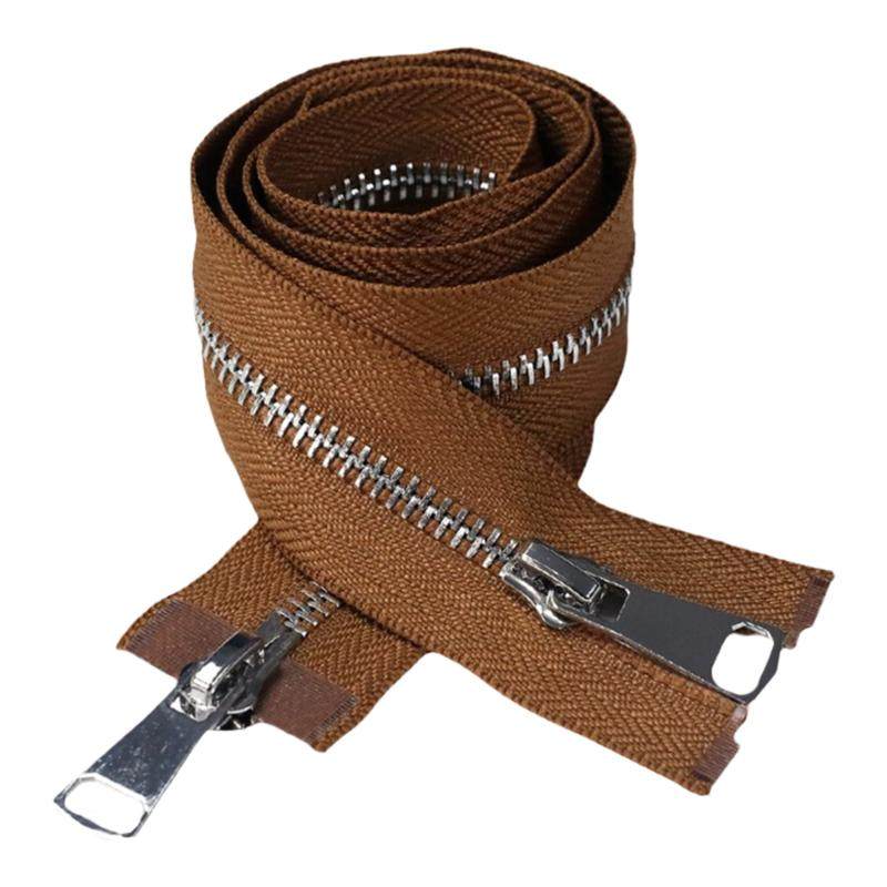No. 5 Double-Ended Metal Zipper for Down Jackets and Leather Jackets