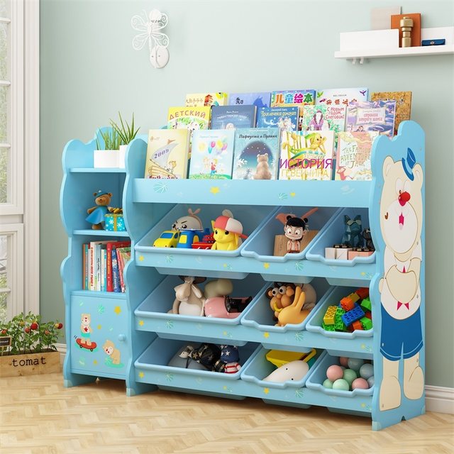 Children's toy storage rack baby bookshelf picture book rack ...