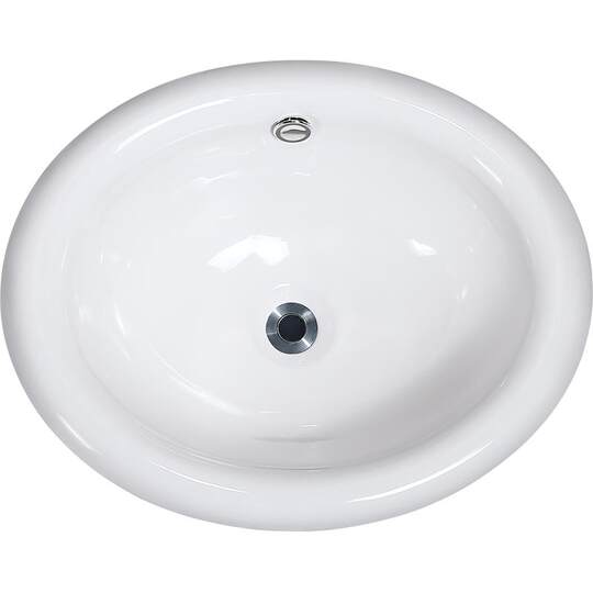 Gebiges Ceramic Semi-Embedded Wash Basin for Modern Bathroom