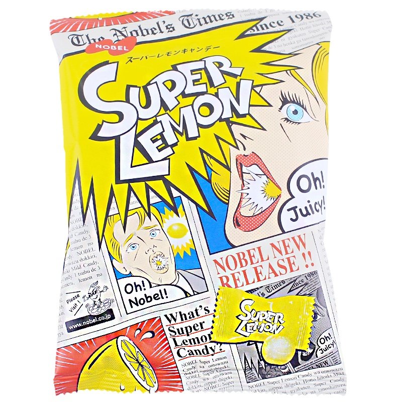 Nobel Super Sour Scream Lemon Candy - 3 опаковки (264g)