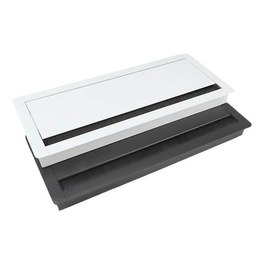 Aluminum Alloy Desk Desktop Wiring Box Cover - Conference Table Buffer ...