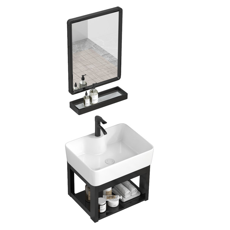 Wall-Mounted European Style Washbasin Cabinet - Space-Saving Aluminum ...