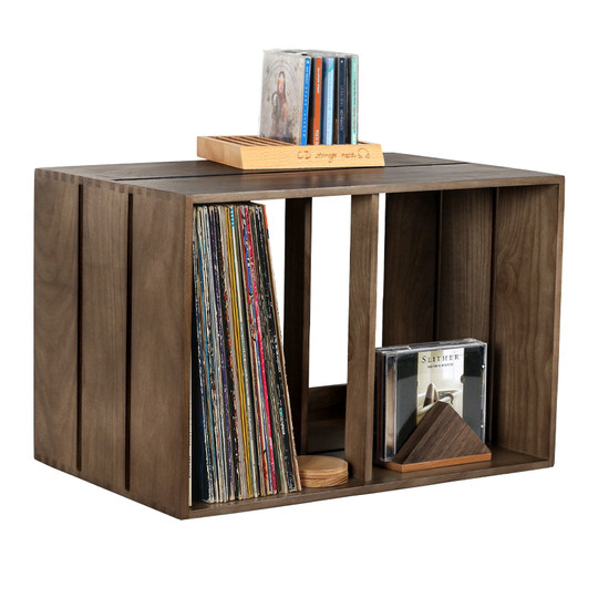 Solid Wood Vinyl Record Storage Rack - Large Capacity LP Record ...