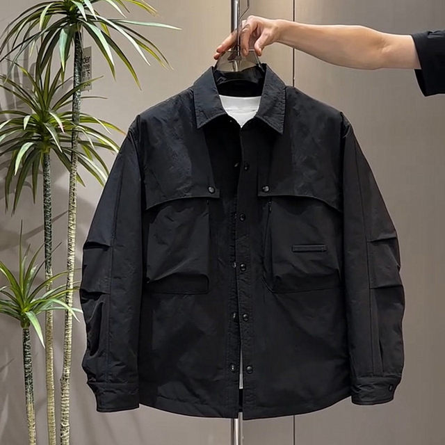 Autumn and winter new cotton lap lapel jackets Men's fashion, loose ...