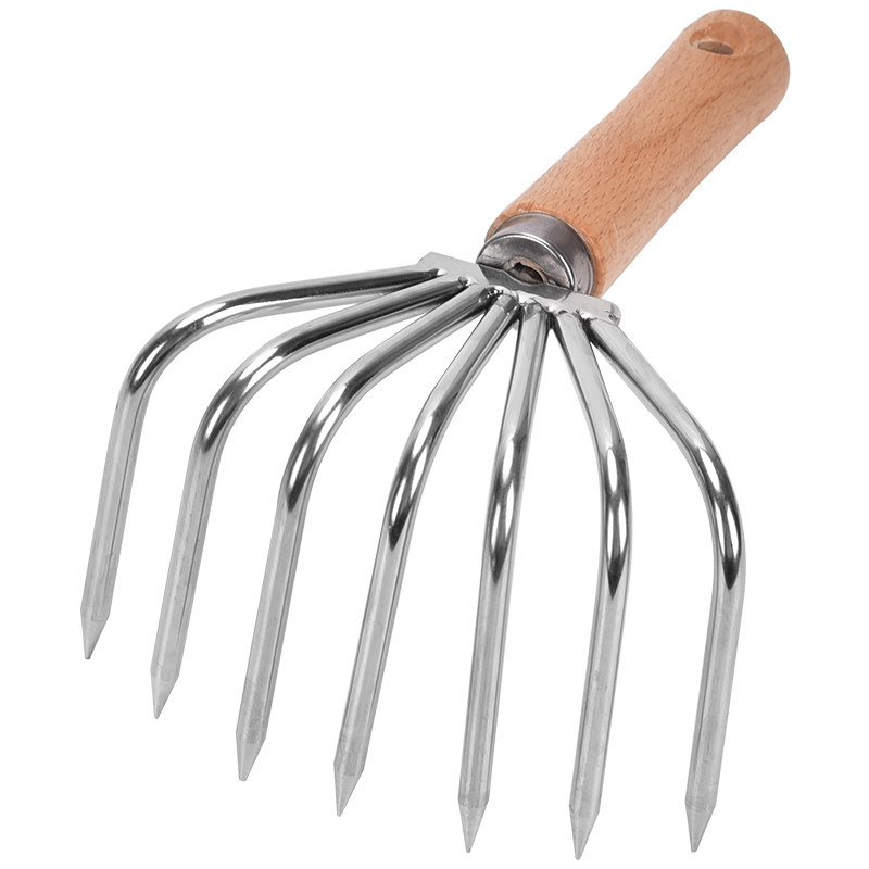 Stand Brocade Stainless Steel Sea Rake - Clam, Oyster, Shell Digging Tool