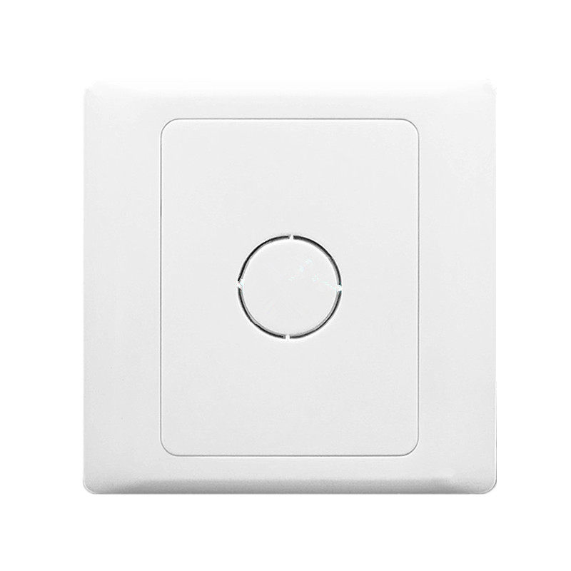 86 Type Blank Switch Panel - White Decorative Cover with Outlet Hole