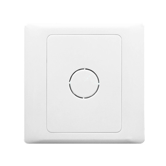 86 Type Blank Switch Panel - White Decorative Cover with Outlet Hole