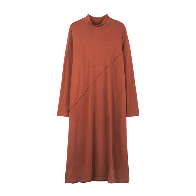 inkday Japanese light retro basic stand collar bottoming skirt for ...