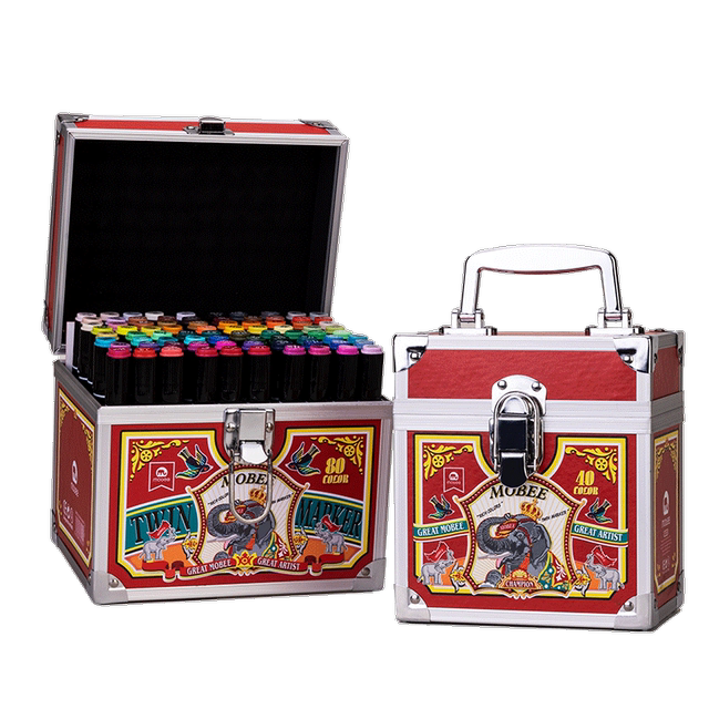 Mobee Mark Pen Set Fine Arts 40 Color 80 Color Genuine Edition Children ...