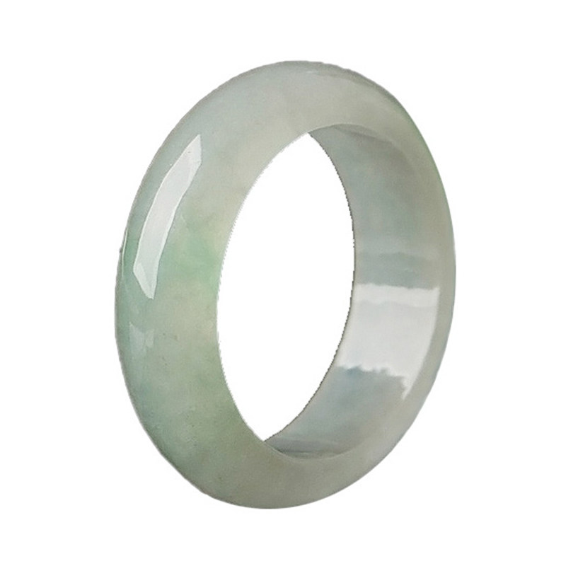 A-Grade Jade Ring - Blue Water Ice Glacial Jade - Yu Ningshan