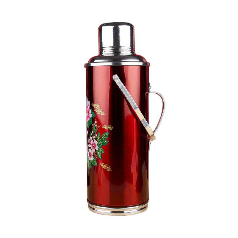 Traditional old-fashioned hot water bottle - retro thermos kettle