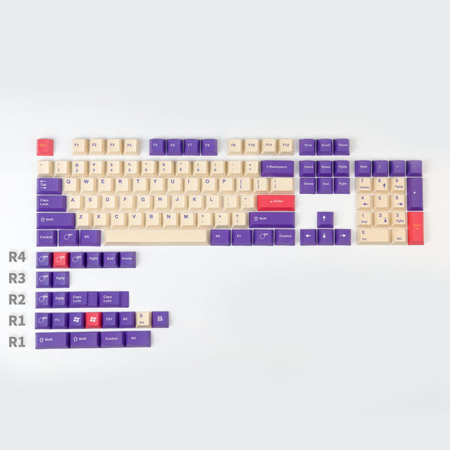 GMK plum keycuffs PBT sublimation Cherry high mechanical keyboard ...