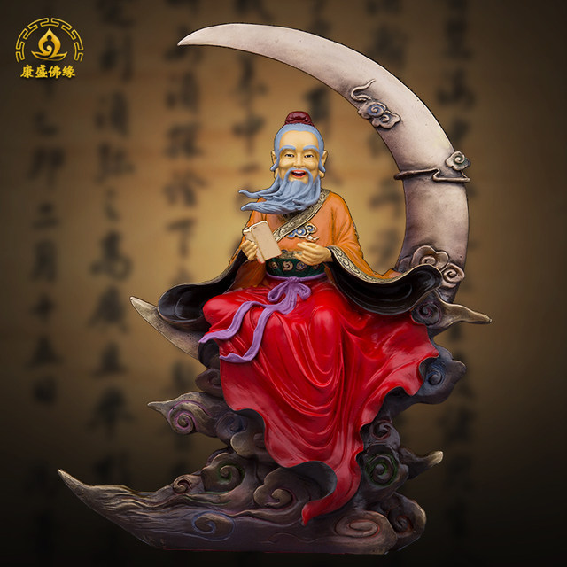 The statue of Yuelao holding a red thread Taiwan Xiangshi pure copper ...