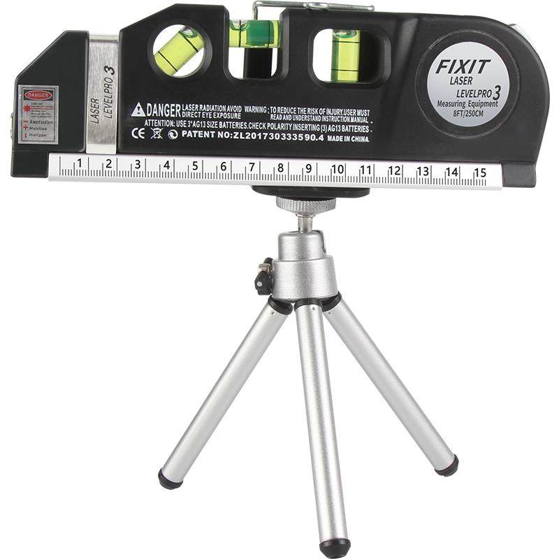 Laser Level Ruler with Magnetic Cross, High Precision Infrared Meter