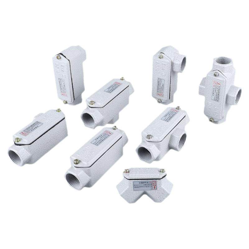 Explosion-Proof Wiring Box Straight Through Box 4/6 Points Three-Way Four-Way Yuanbao Cast ...