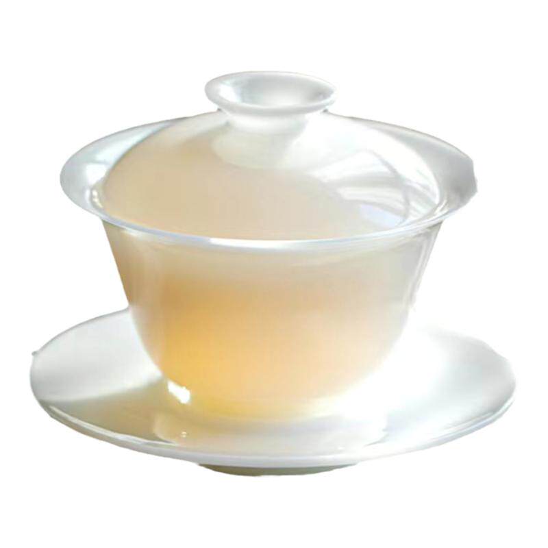 Taza de Té con Tapa, Vidriado Jade de Grasa de Cordero - Bol Kung Fu de ...