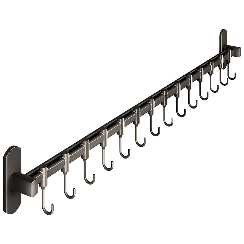 Space Aluminum Kitchen Hooks | Wall-Mounted Storage Solution