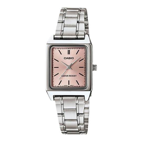 Casio Watch Female Small Square Official Authentic Retro Student Quartz Watch LTP-V007D-4E