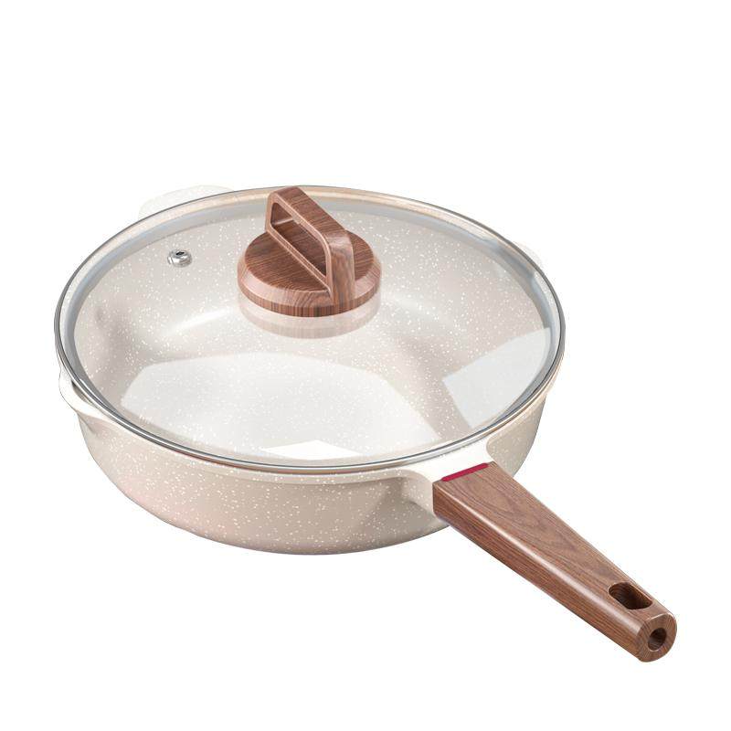 Medical Stone Non-Stick Frying Pan for Household Cooking